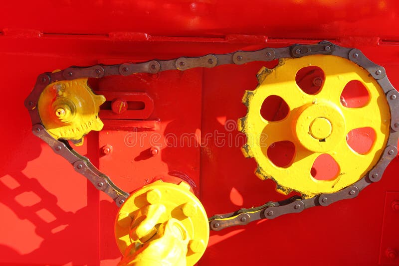 Chain gear train stock photo. Image of metal, concept - 41478328