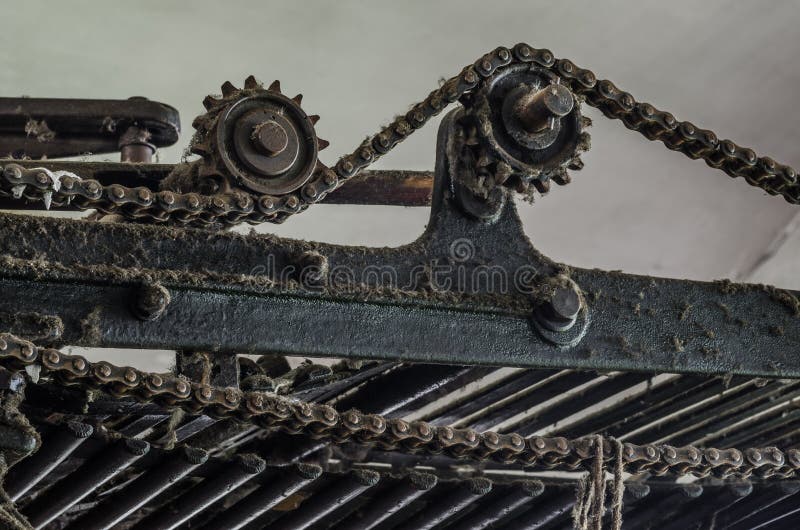 Chain and gears stock image. Image of construction, history - 83102311
