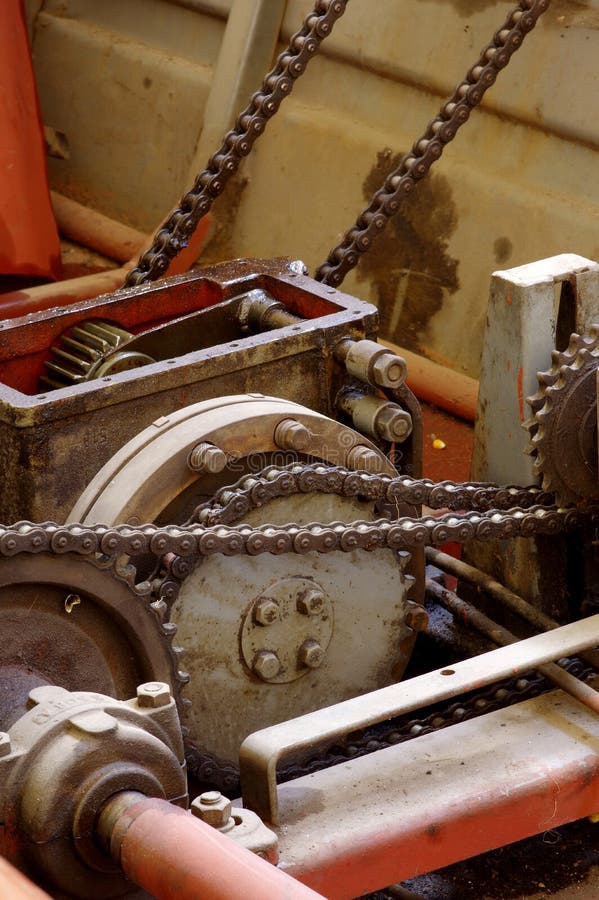 Chain gears transmission stock image. Image of objects - 54154551