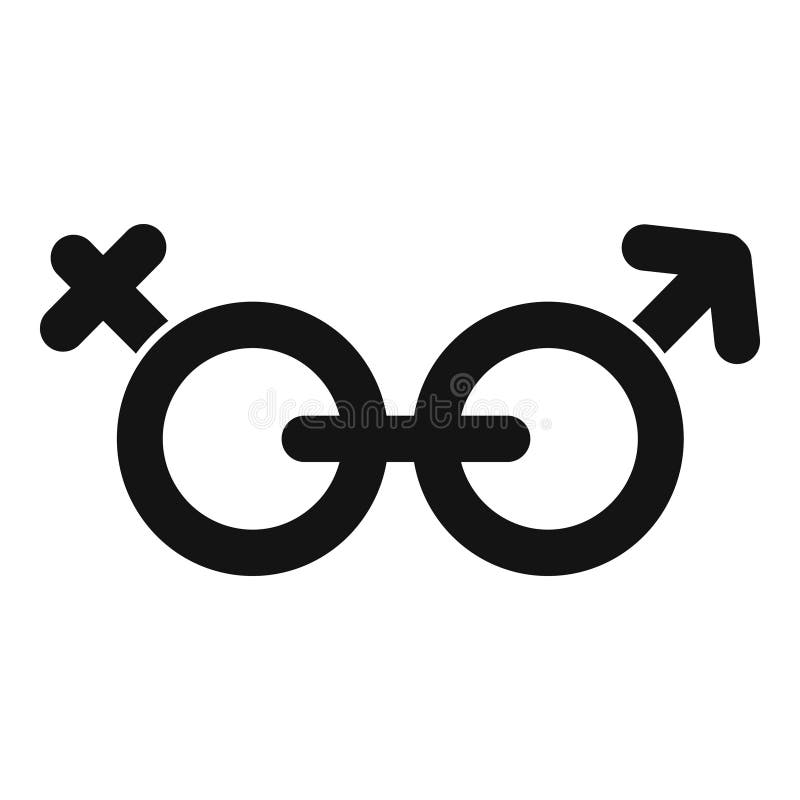 Chain Gender Identity Icon Simple Vector. Pride Equality Stock Vector ...