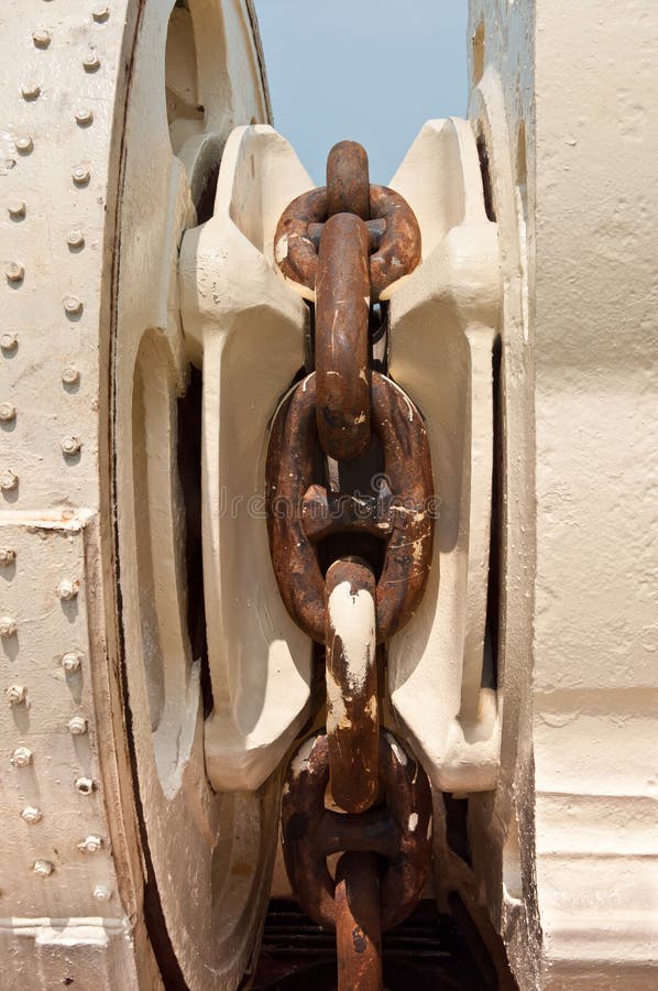 Chain on Gypsy Head stock photo. Image of blue, operations - 21113408