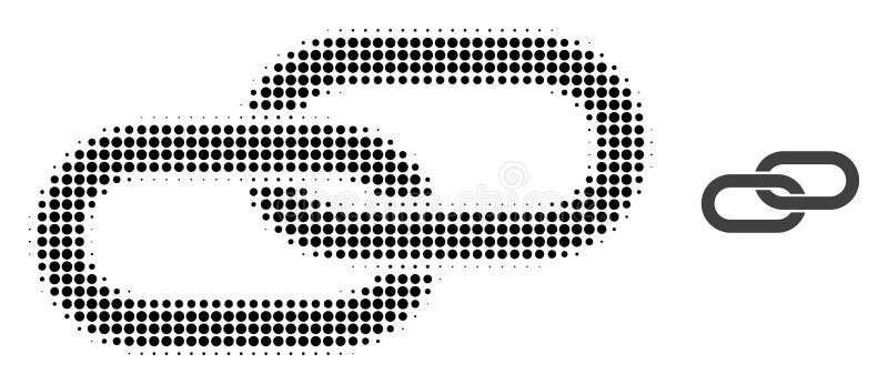 Chain Halftone Dotted Icon stock vector. Illustration of connect ... Chain Halftone Dotted Icon stock vector. Illustration of connect ...