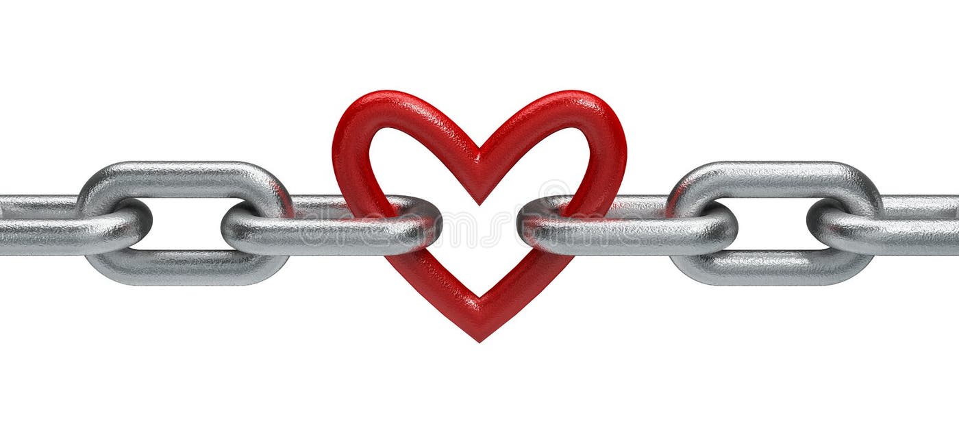 Chain Heart Stock Illustrations – 17,260 Chain Heart Stock ...