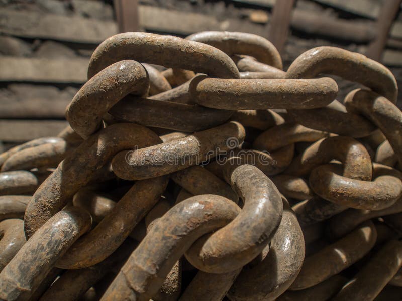 Chain stock image. Image of miner, iron, blinds, escape - 65528987