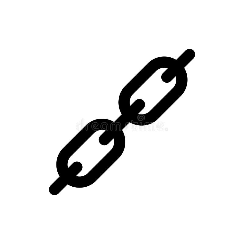 Chain Icon Design. Isolated on a White Background Stock Vector ...