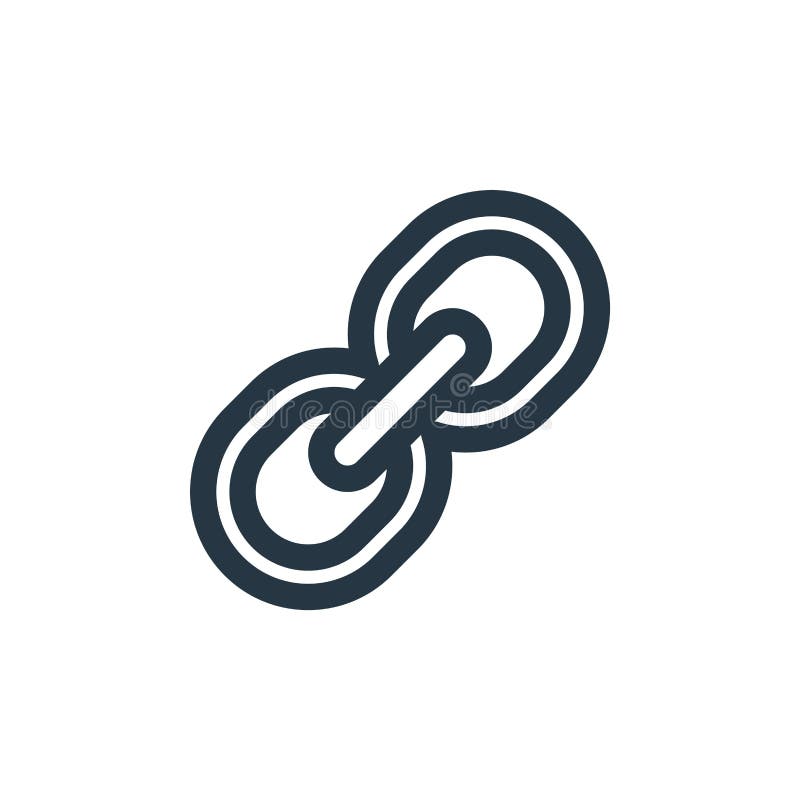 Chain Icon Vector from Basic Ui Concept. Thin Line Illustration of ...