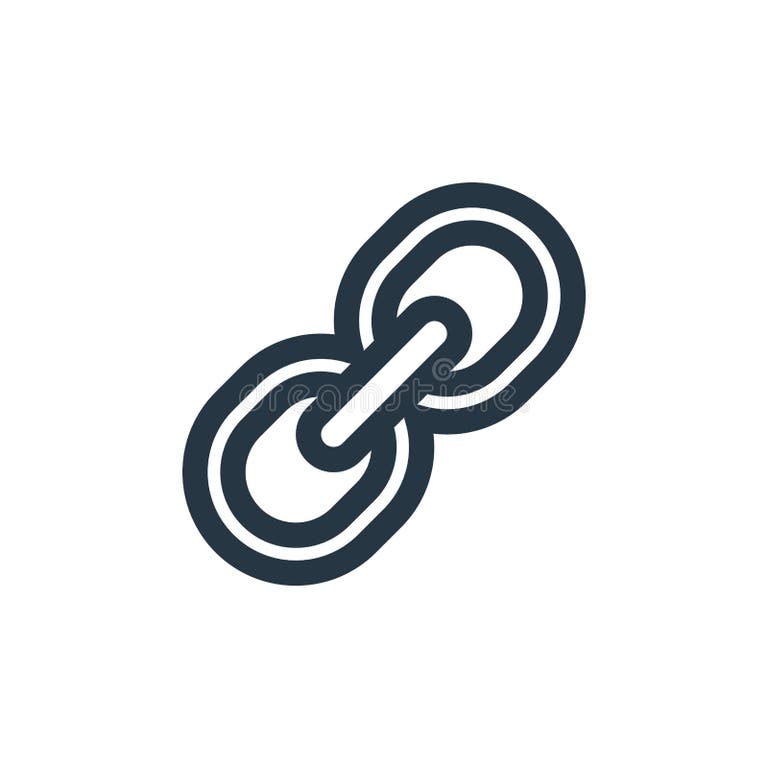 Chain Icon Vector from Basic Ui Concept. Thin Line Illustration of ...