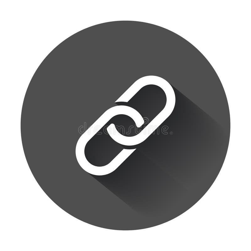 Chain Icon Vector Illustration in Flat Style. Stock Vector ... Chain Icon Vector Illustration in Flat Style. Stock Vector ...