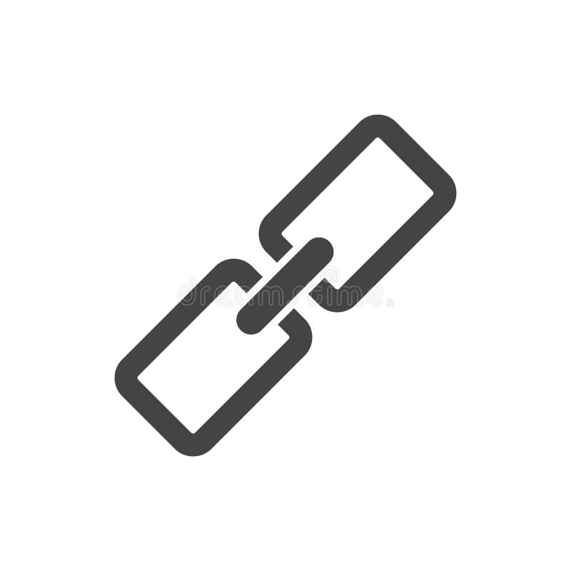 Chain Icon Vector Illustration in Flat Style Isolated on White ...