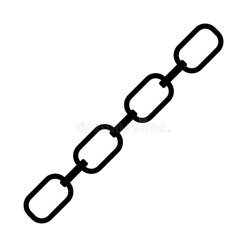 Chain icon vector stock vector. Illustration of silhouette - 284651826