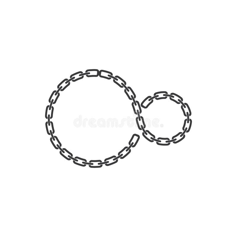 Chain illustration design stock vector. Illustration of steel - 237496905
