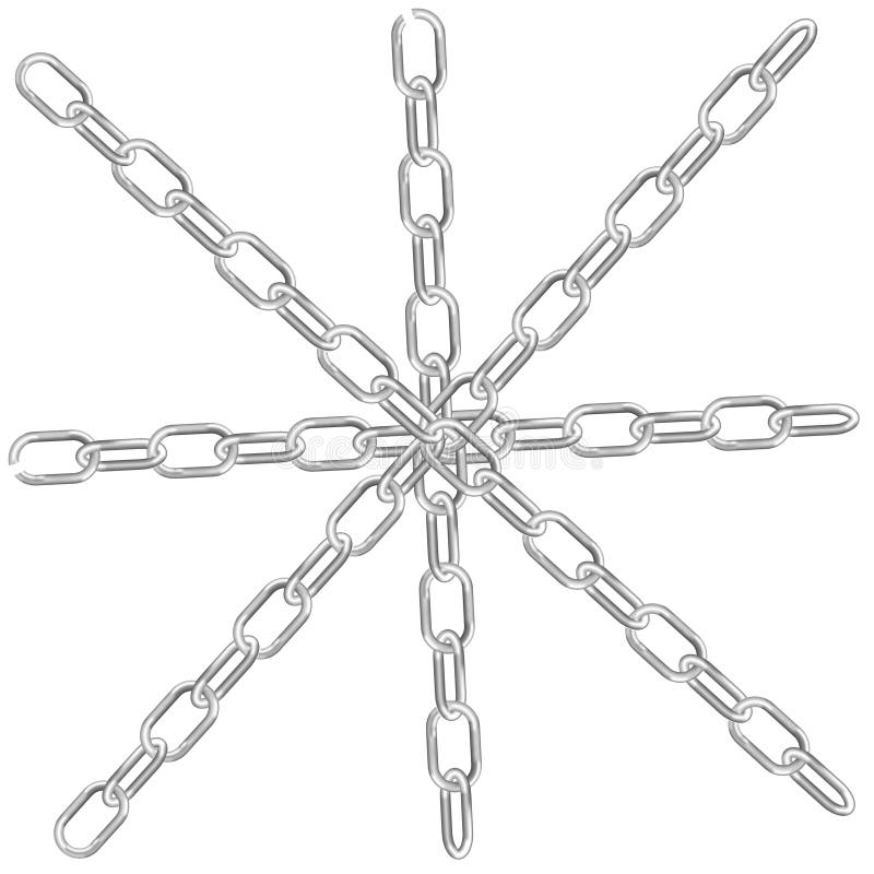 Chain Illustration Isolated Stock Vector - Illustration of necklace ...