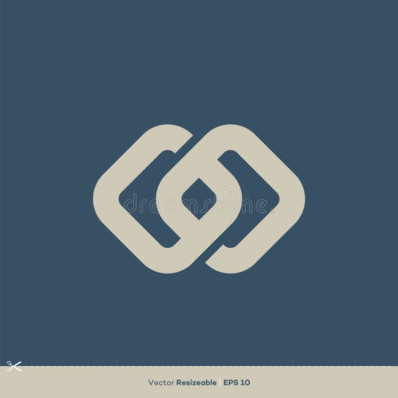 Chain - Infinity, Curved, Link Stock Vector - Illustration of open ...