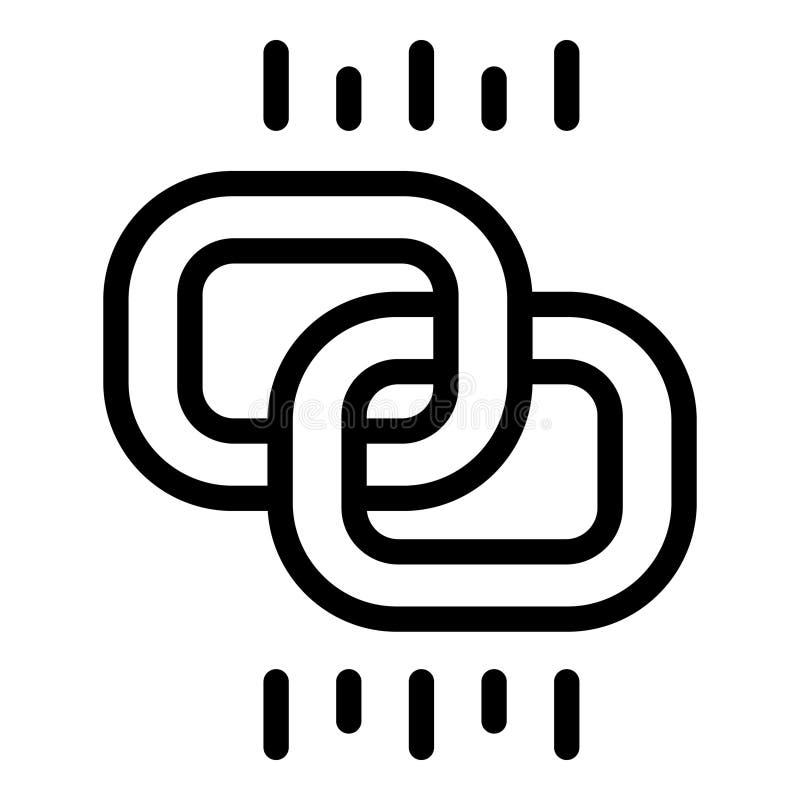 Chain Integrity Icon Outline Vector. Value Impact Core Stock Vector ...
