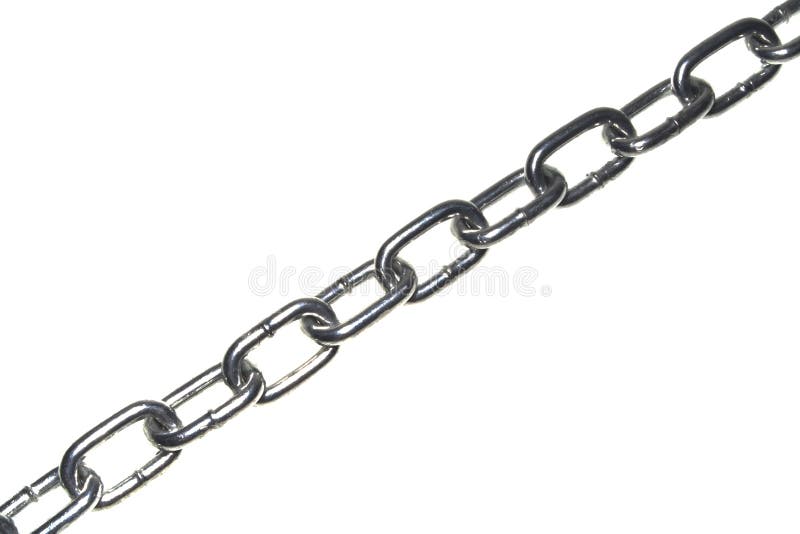 Chain Isolated on White Background Stock Image - Image of jewelry ...