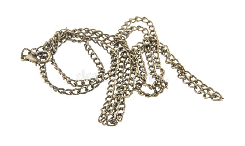Chain isolated on white stock photo. Image of abstract - 93614880