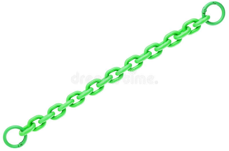 Chain for Key Chain, Chain with Fastening Locks on Edges, on White ...