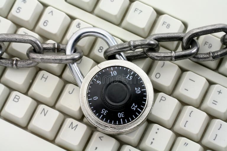 Chain and keyboard stock photo. Image of communication - 1556296