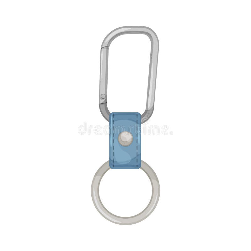 Chain Keychain Key Cartoon Vector Illustration Stock Illustration ...