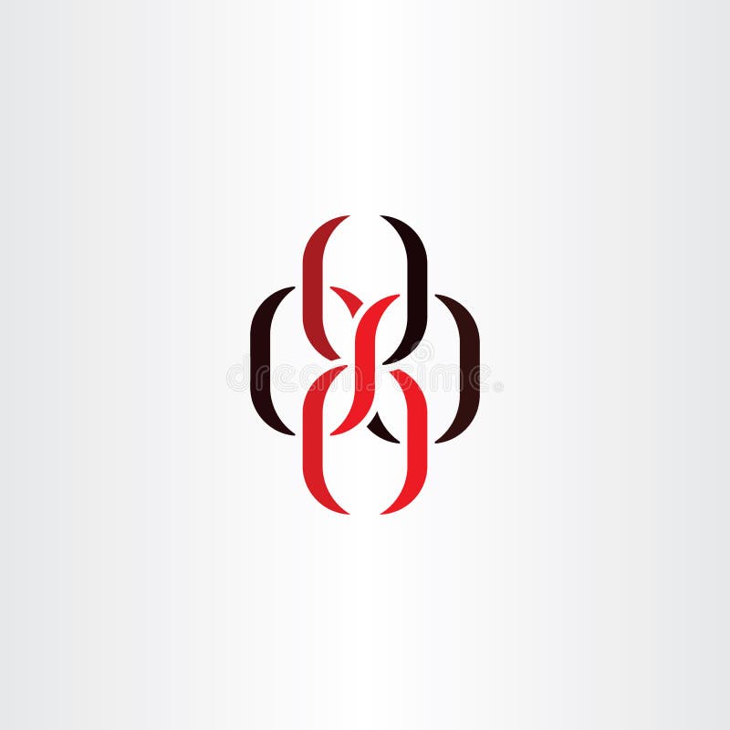 Chain Knot Symbol Vector Logo Icon Stock Vector - Illustration of ...