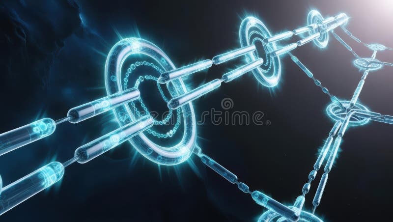 Chain with Light Shining through Representing Strength, Unity, and ...