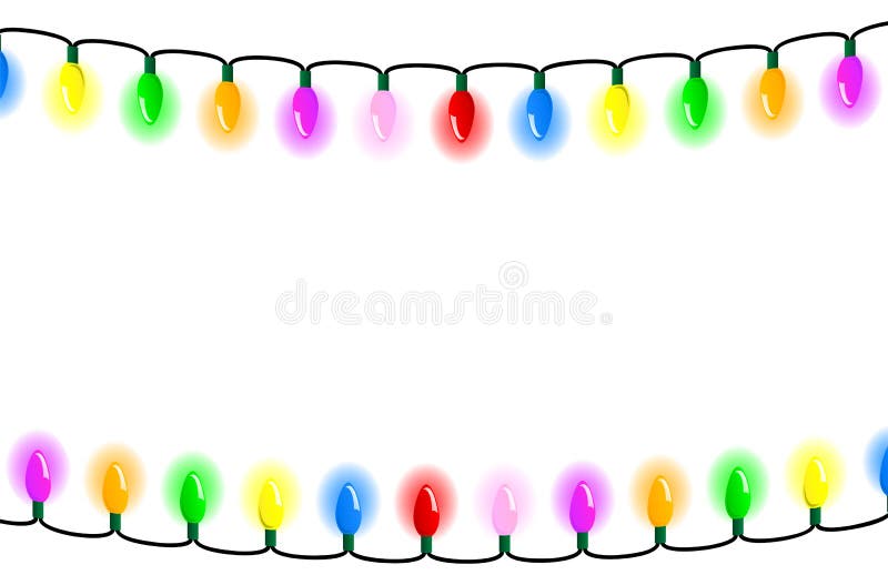 Chain of lights stock vector. Illustration of light, season - 45592729