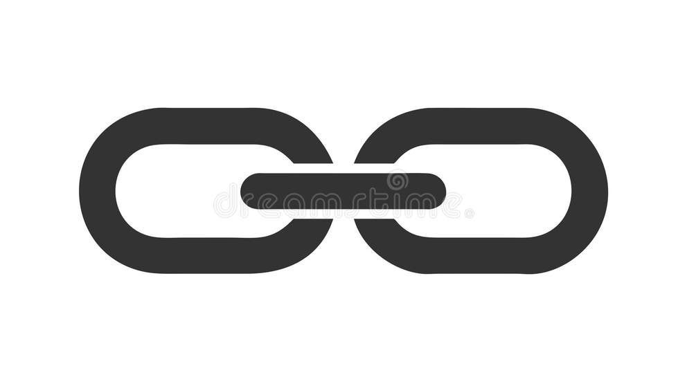 Chain Link Connection Outline Vector Icon Vector Design Generative Ai Stock Vector