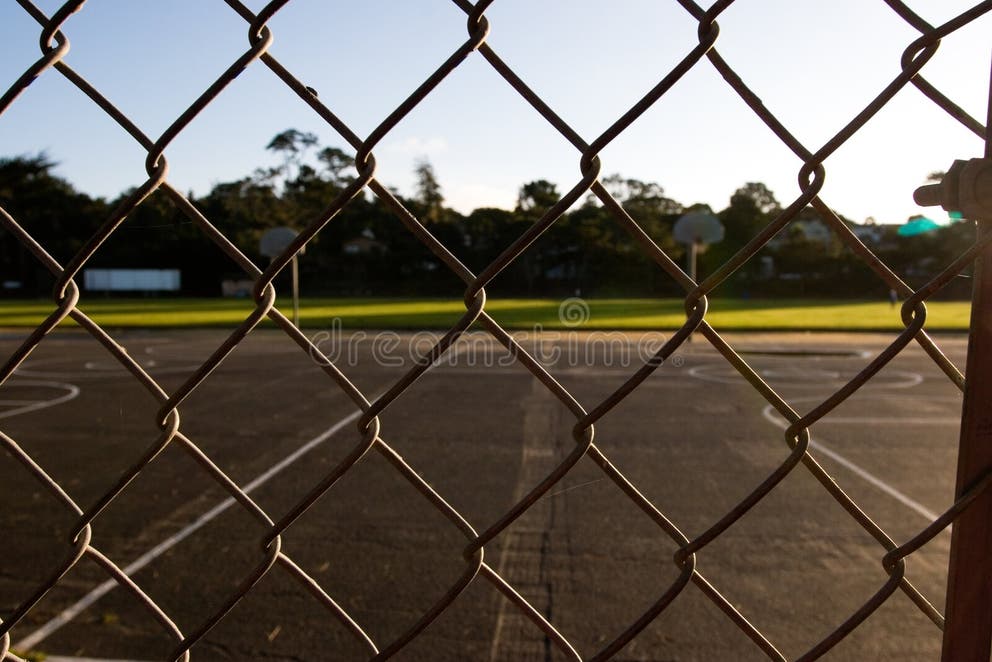 Chain Link Fence stock image. Image of forbid, playground - 573091