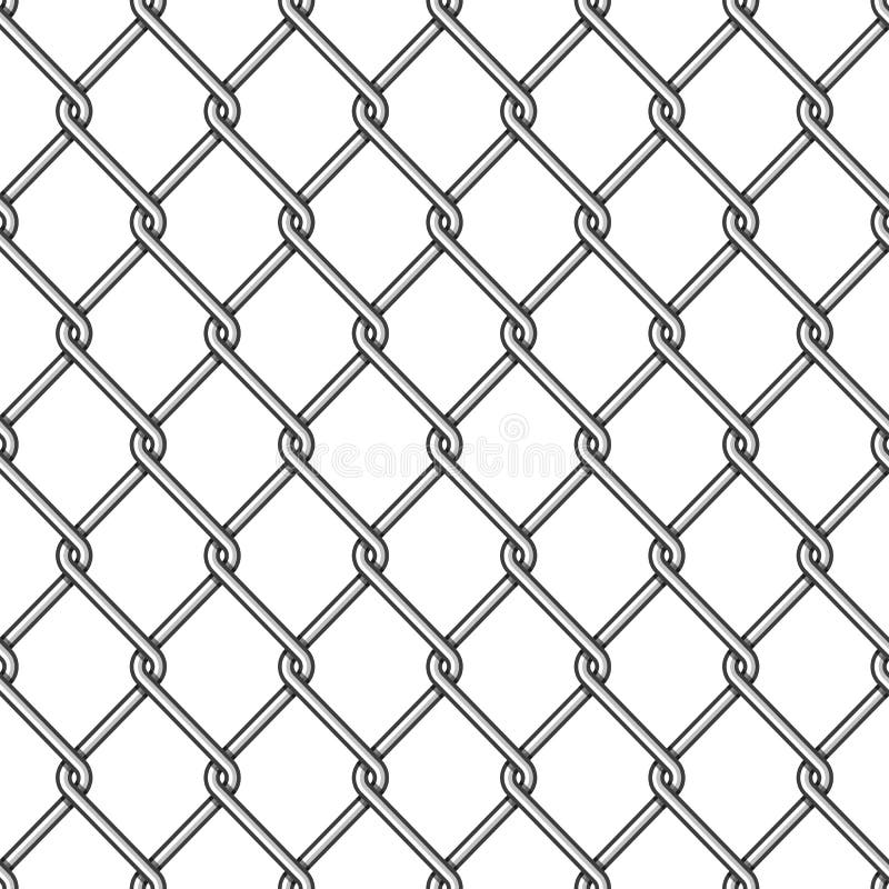 Chain Link Fence White Background Stock Illustrations – 1,651 Chain ...
