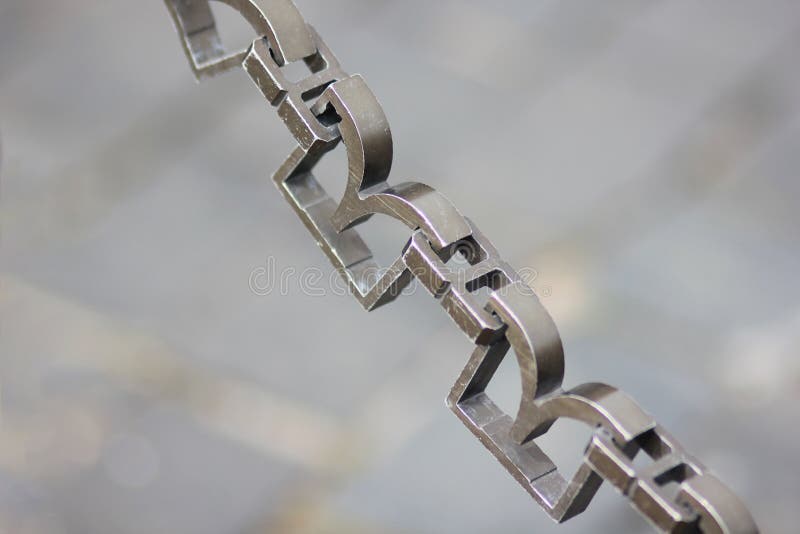 Chain Link on the Fence in the Moscow Kremlin Stock Image - Image of ...