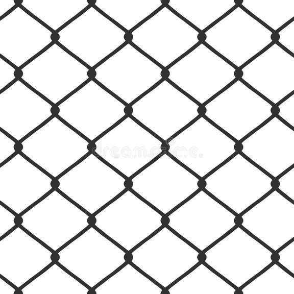 Chain Link Fence Vector stock vector. Illustration of dimensional - 8346002
