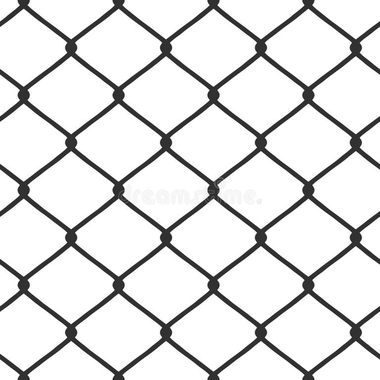 Chain Link Fence Vector stock vector. Illustration of dimensional - 8346002