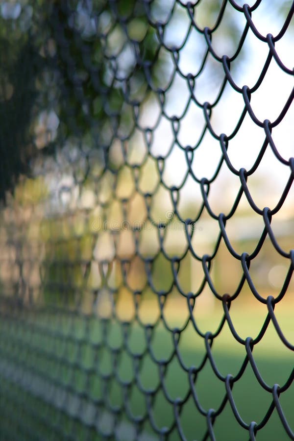 Chain Link Fencing Cyclone Fence Stock Photo - Image of construction ...