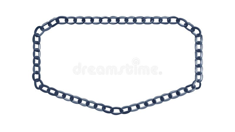 Chain Link Frame Border, Industrial and Connected Design Vector, Vector ...
