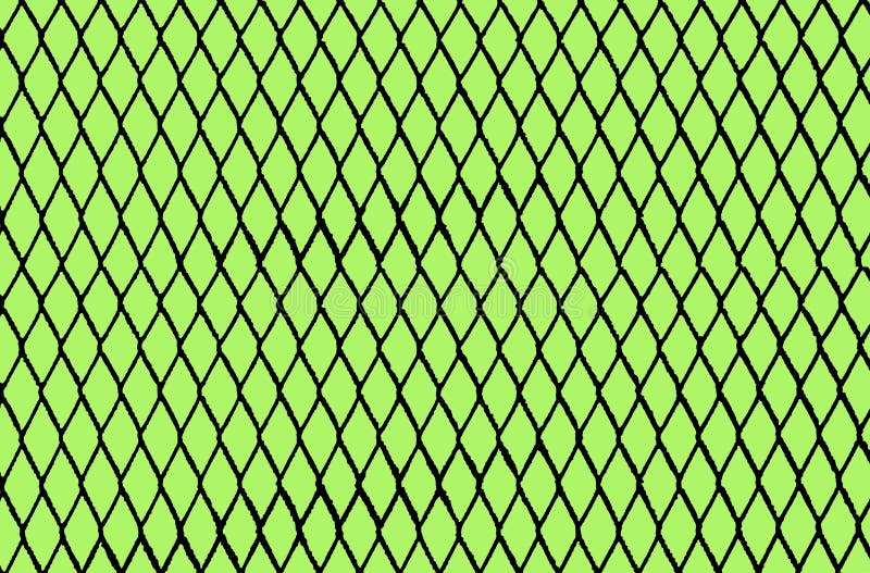 Chain Link Grid on Green stock illustration. Illustration of metal ...