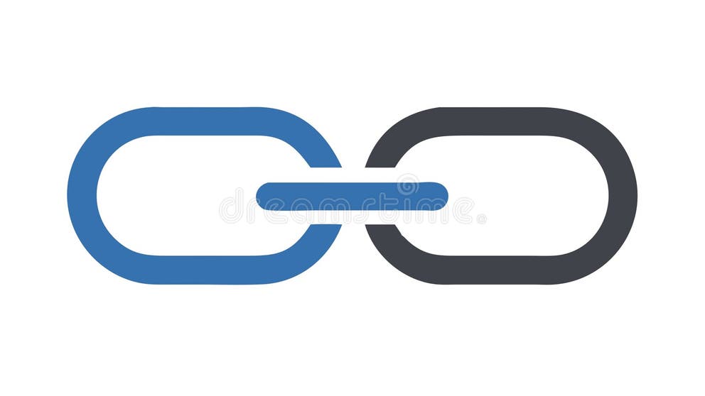 Chain Link Icon, Connection Strength Secure, Vector Design Generative ...