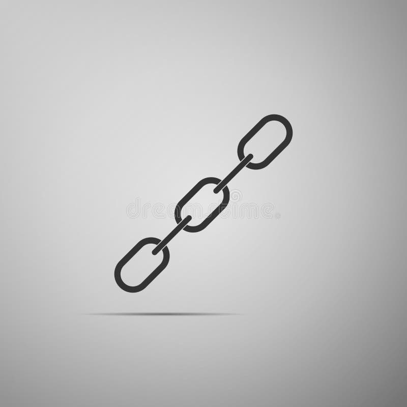 Chain Link Line Sketch Icon Isolated on White Background. Link Single ...