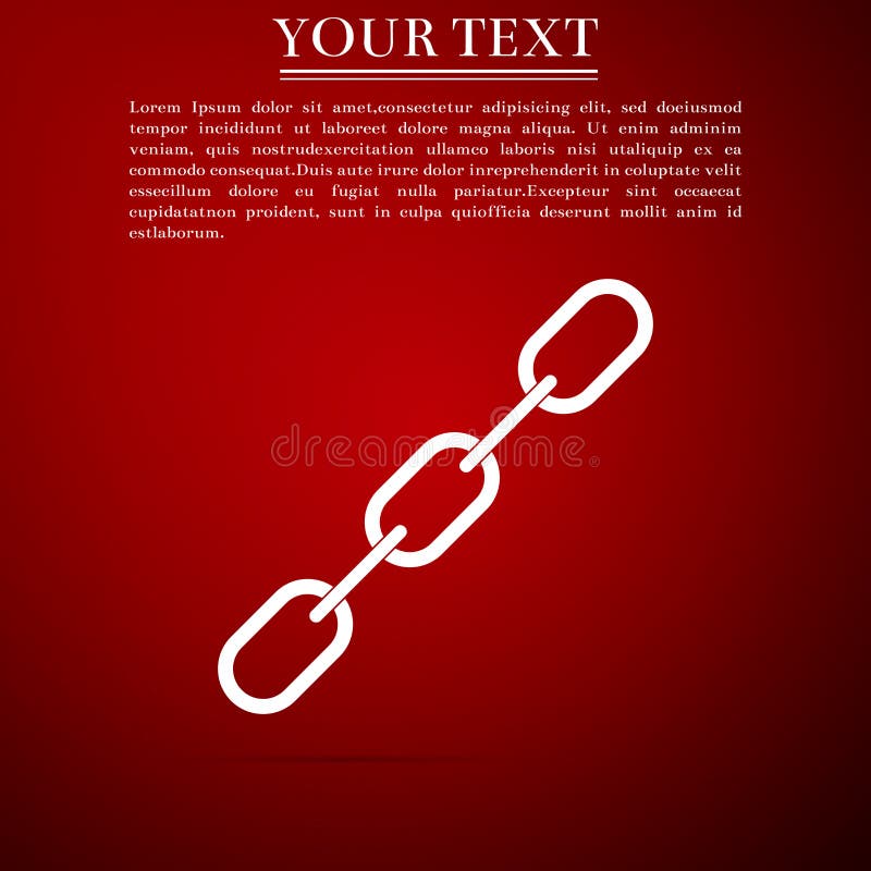 Chain Link Line Sketch Icon Isolated on White Background. Link Single ...