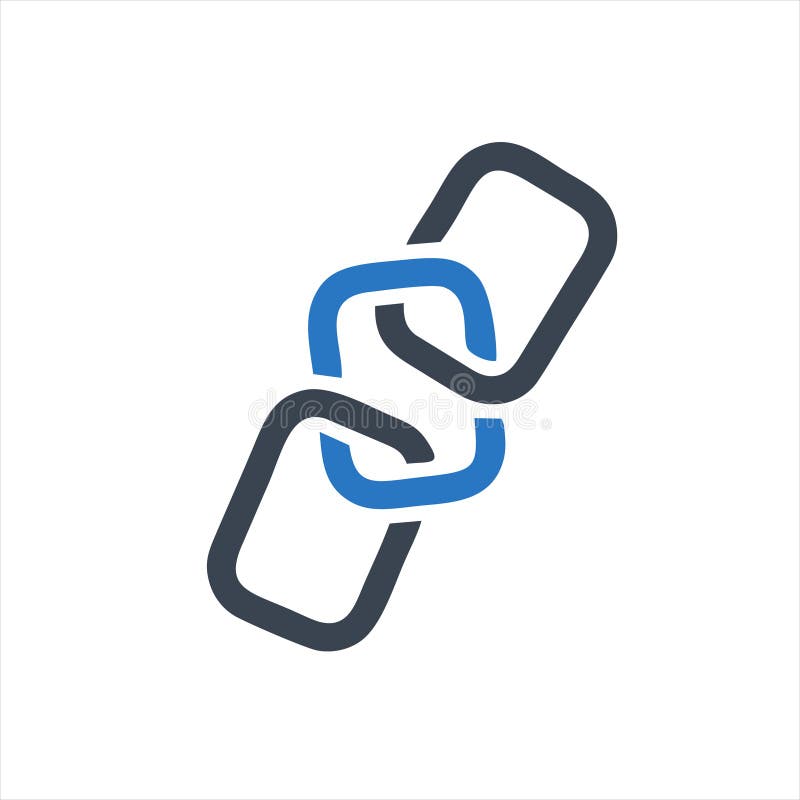 Chain Link Icon Isolated on White Background. Chain Link Icon in Trendy ...