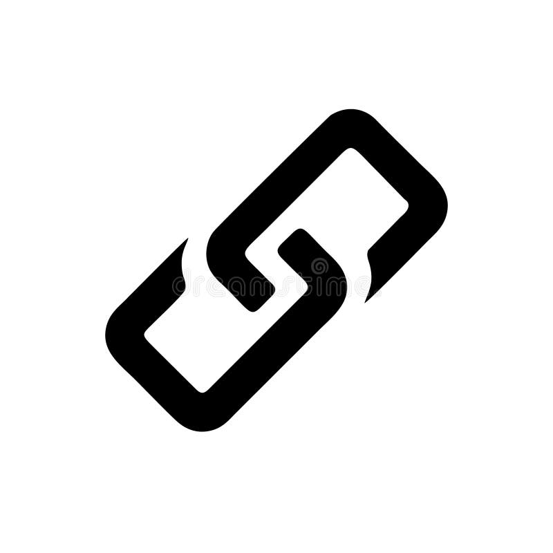 Chain Link Icon Isolated on White Background. Chain Link Icon in Trendy ...