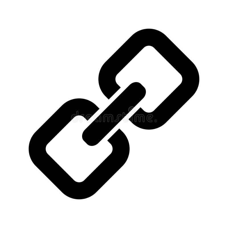 Chain link icon stock vector. Illustration of force - 306052042