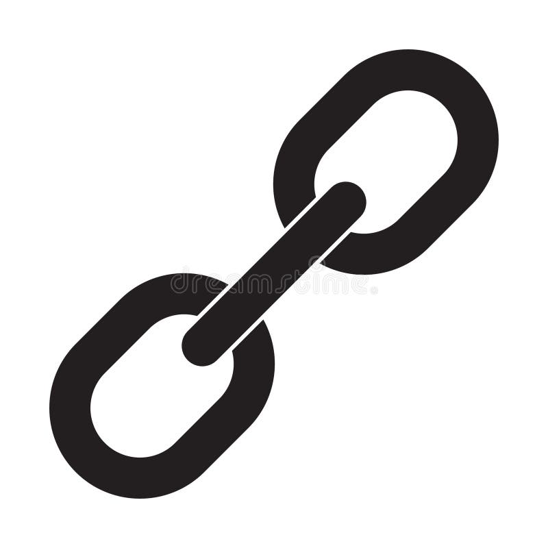 Link Icon in Nice Blue Circle. Chain Logo. Vector Illustration Isolated ...