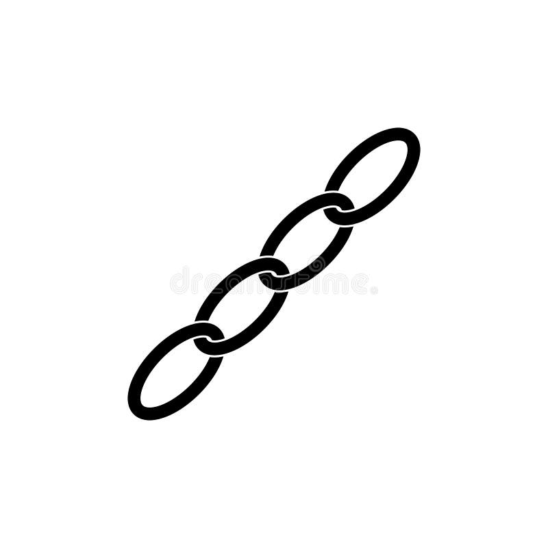 Chain Link Icon Vector Illustration Stock Vector - Illustration of ...