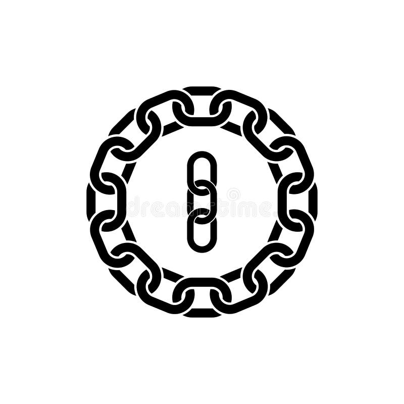 Chain Link Icon Vector Illustration Stock Vector - Illustration of ...