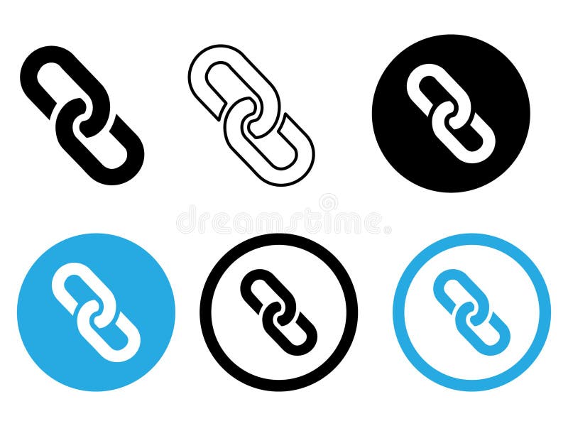 Chain, Link Icon Vector. Link Icon, Internet Url Symbol Connect Button ...