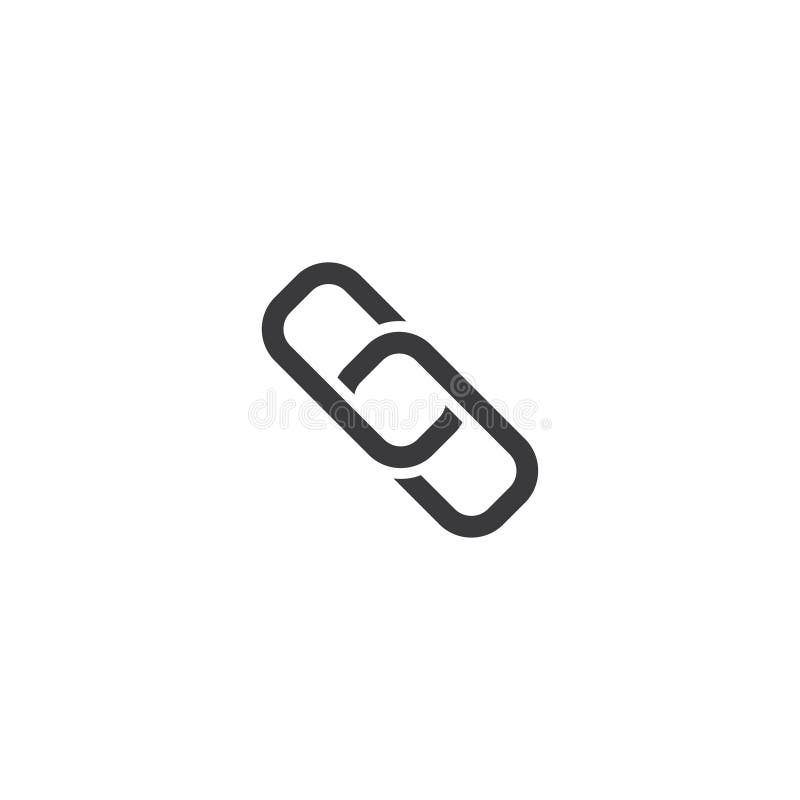 Chain Link Icon Vector Logo Template Stock Vector - Illustration of ...