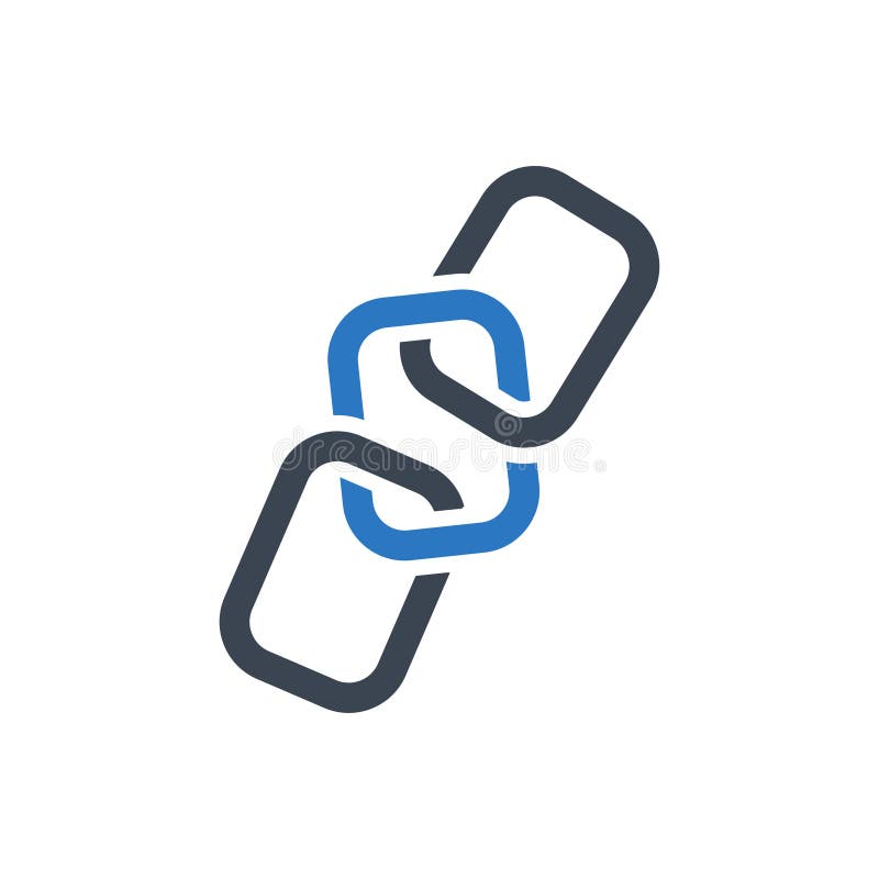 Chain, link icon stock vector. Illustration of icon - 154317280