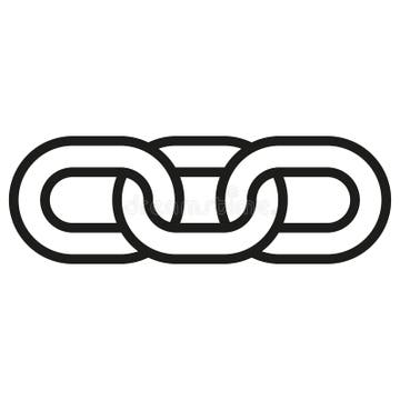 Chain or Link Outline Icon. Connection Vector Illustration Stock Vector ...