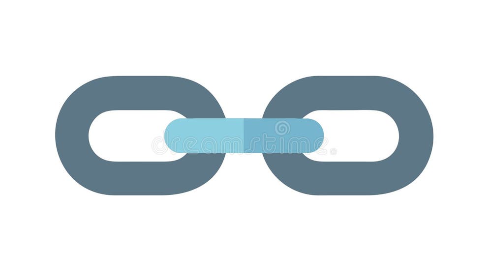 Chain Link Outline Vector Icon for Connection Strength Bond, Vector ...