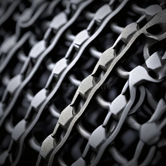 Chain Link Pattern a Geometric Pattern Resembling Interlockin Stock ...